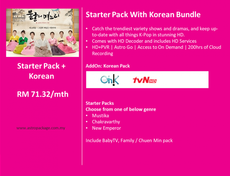 Astro Starter Pack Korean Detail | Astro Broadband